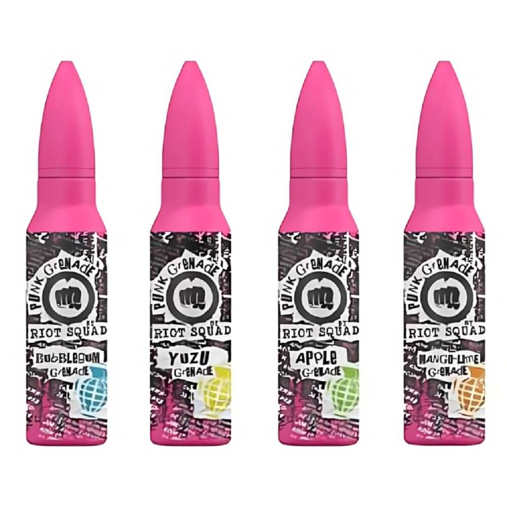 Riot Squad Grenade Range 50ml Shortfill - Direct Vape Wholesale