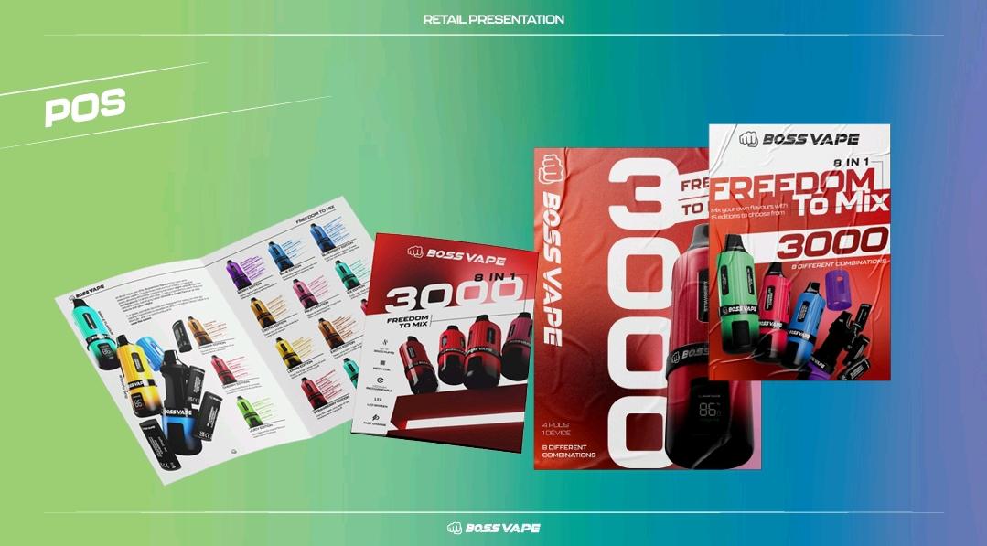 Boss Vape 3000 Prefilled Vape - Direct Vape Wholesale