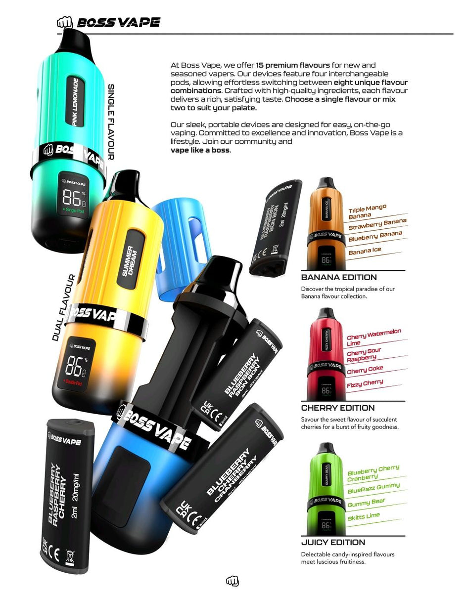 Boss Vape 3000 Prefilled Vape - Direct Vape Wholesale